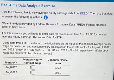 Real Time Data Analysis Exercise Click The Following Chegg
