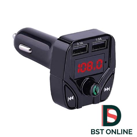 Bst Car Fm Bluetooth Transmitter Mp Player Audio Dual Port Usb Accessories Kereta Axia Myvi
