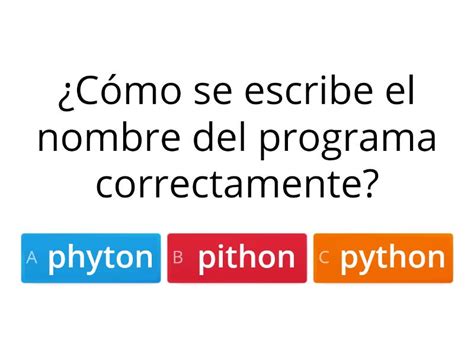De Python Cuestionario
