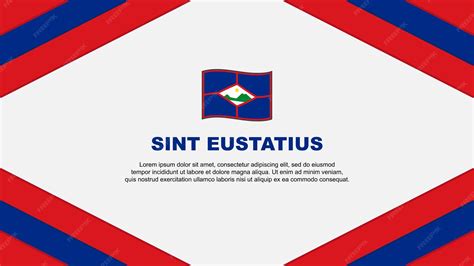 Premium Vector Sint Eustatius Flag Abstract Background Design Template Sint Eustatius