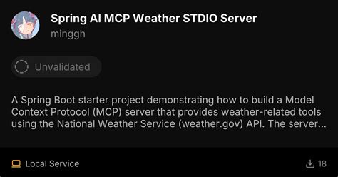 Spring Ai Mcp Weather Stdio Server · Lobehub