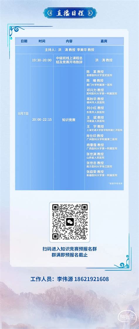 【8月7日1930直播】洪都论镜中级培训班知识竞赛，欢迎参与！ 脑医汇