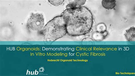 Modelling Cistic Fibrosis With Organoids Biotechniques