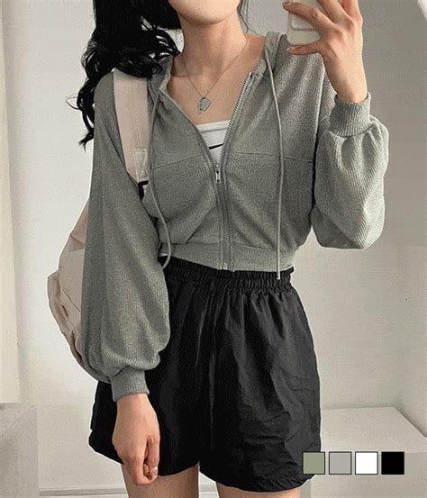 기프티박스 무료배송 아키 린넨 시스루 크롭 후드집업