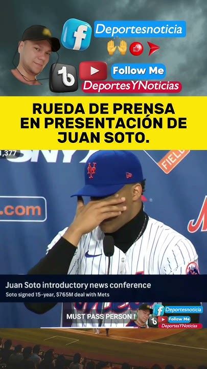 Presentación De Juan Soto Con Los Mets Juansoto Juansoto22 Youtube