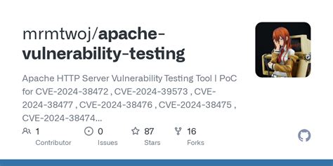 github mrmtwoj apache vulnerability testing apache server vulnerability testing tool