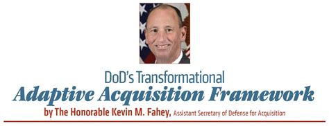 Dods Transformational Adaptive Acquisition Framework