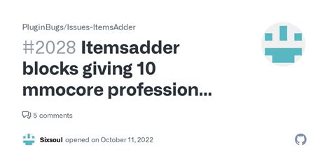 Itemsadder Blocks Giving 10 Mmocore Profession Experience To All