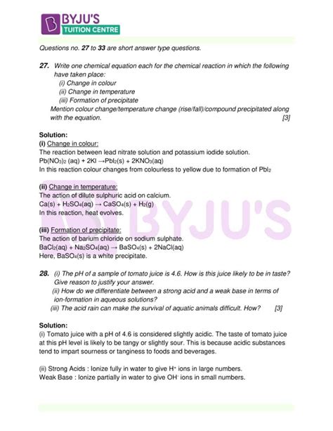 Cbse Class 10 Science Question Paper 2024 Download Pdf