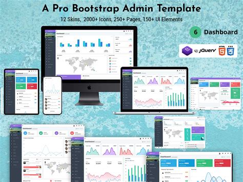 a pro bootstrap 4 admin dashboard with bootstrap templates