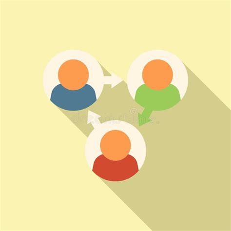 Workflow Network Icon Vector Flat Stock Illustration Illustration Of Network Strategy 286969803