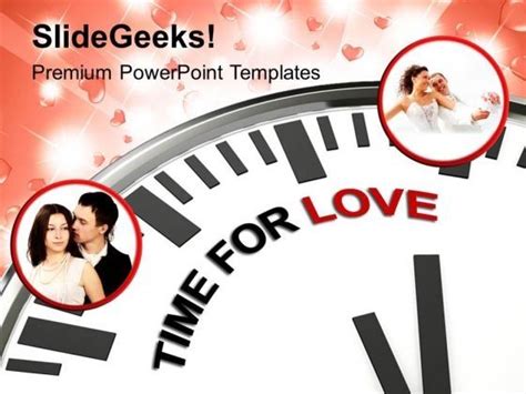 Clock With Words Time For Love PowerPoint Templates Ppt Backgrounds For Slides 0313