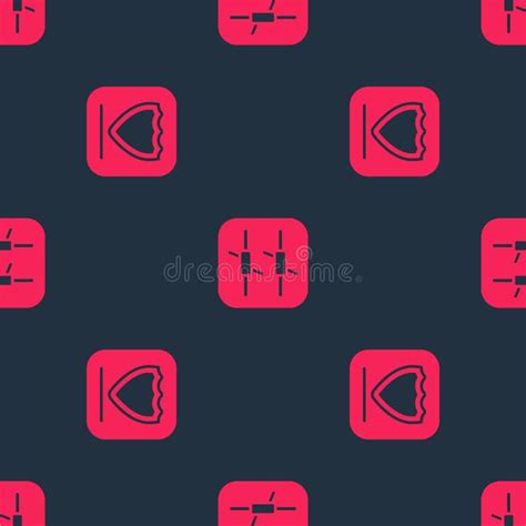 Set Shield And Barbed Wire On Seamless Pattern Vector Stock Illustration Illustration Of