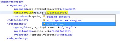 eclipse pom xml content assistant stack overflow