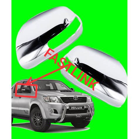 Fastlink Toyota Hilux 2011 Vnt Kun26 Vigo Side Mirror Cover With Hole Signal Chrome 100 New