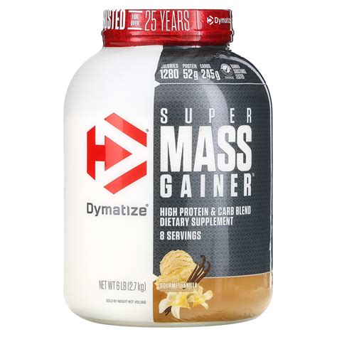 Dymatize Super Mass Gainer Gourmet Vanilla 6 Lbs 27 Kg
