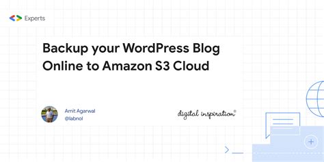 Backup Your WordPress Blog Online To Amazon S Cloud