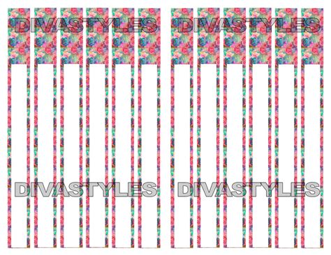 Paper Bead Template Medium Printable Sheet Download Only Diva
