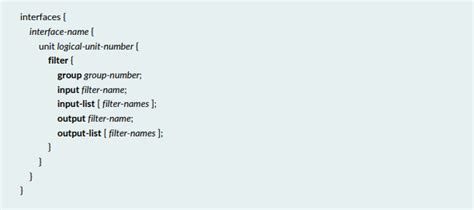 Juniper Firewall Filters Overview Ip Network Basics