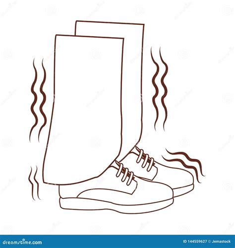 Alzheimer Secouant Des Jambes Illustration De Vecteur Illustration Du