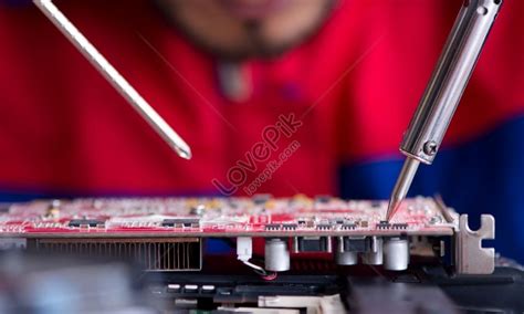 Repairman Working In Technical Support To Fix Computer Laptop