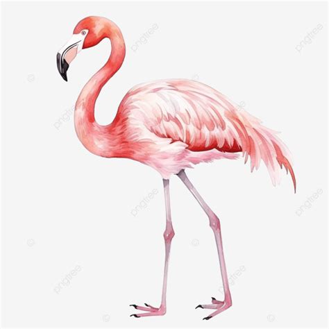 수채화 핑크 플라밍고 절연 분홍색 플라밍고 새 Png 일러스트 및 이미지 에 대한 무료 다운로드 Pngtree