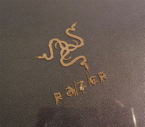 Razer Gold Label Sticker Badge Laptop Computer Logo 26mm X 35mm