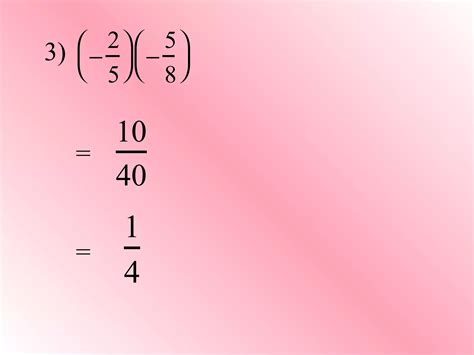 4 1 Multiplying Rational Numbers Examples PPT
