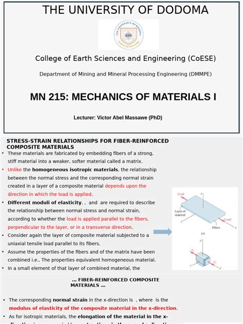 Lecture 5 Composite Materials Pdf Deformation Engineering Composite Material