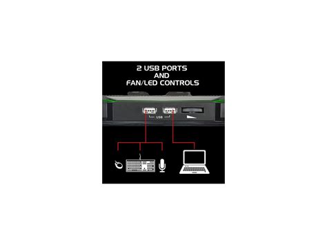 Enhance Gaming Laptop Cooling Stand Laptop Cooler With Adjustable Height Settings Dual Usb