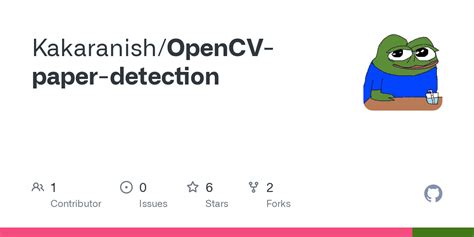 Github Kakaranish Opencv Paper Detection