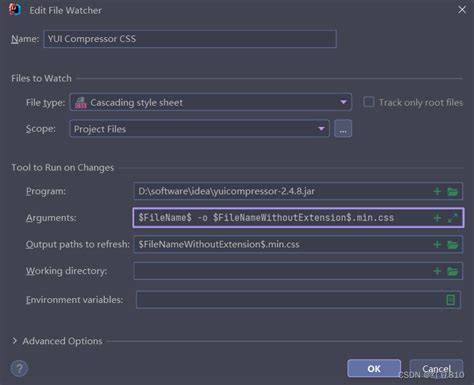Idea中 css js 压缩插件会自动生成xxx min cssxxx min js文件 idea 压缩js CSDN博客