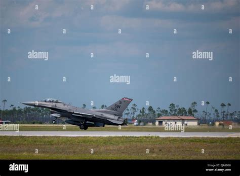 A Us Air Force F 16c Fighting Falcon Assigned To The 77th Fighter
