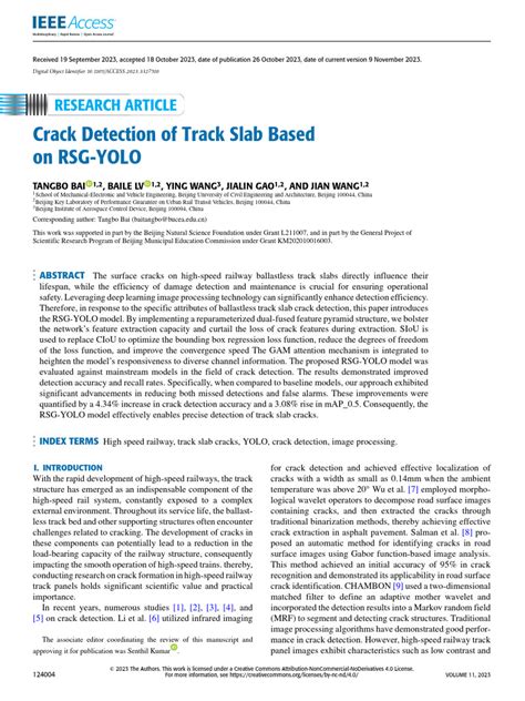 Crack Detection Of Track Slab Based On Rsg Yolo Pdf Deep Learning
