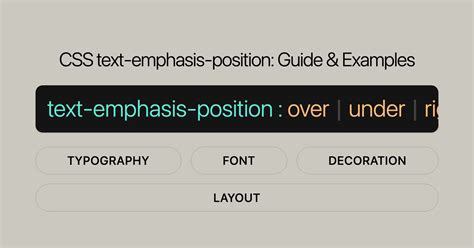 Css Text Emphasis Position Guide And Examples