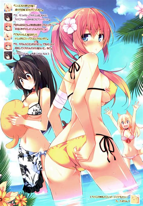 Ten Inkou Korin Chiriko Meina And Nekojirou Original Drawn By Chiri Atlanta Danbooru