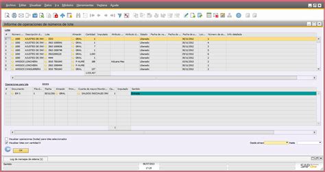 Informe De Operaciones Num Serielote Sap Community