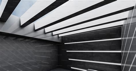 추상적인 빈 어두운 내부 천장 조명과 그림자의 줄무늬 패턴 배경 3d 그림이 있는 방 사진 Unsplash의 무늬 이미지