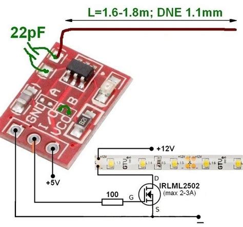 How To Use A Ttp223 Based Touch Switch Diy Usthad
