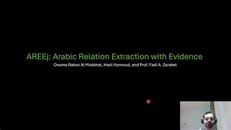 Areej Arabic Relation Extraction With Evidence Underline