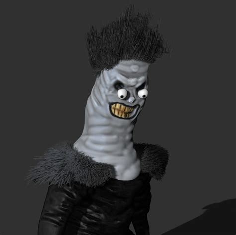 Just Sculpted My Fav Meme Ryuk Cosplay Fail Rzbrush
