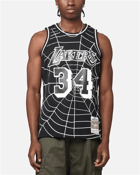 Mitchell And Ness Los Angeles Lakers Shaquille Oneal Glow Web Jersey Culture Kings Us