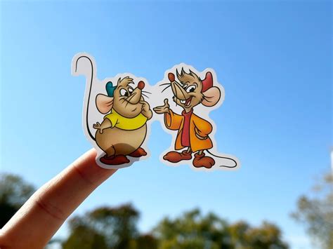 Jaq Jaq And Gus Gus Sticker Cinderella Sticker Jaq Jaq Sticker Disneyland Sticker Disney