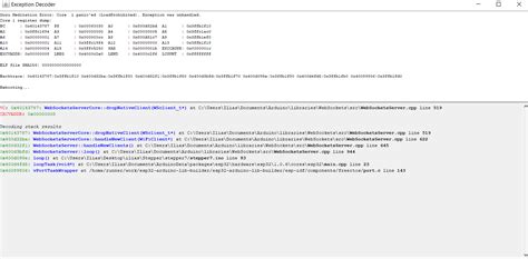 Esp 32 Webosocket Guru Meditation Error Core 1 Paniced