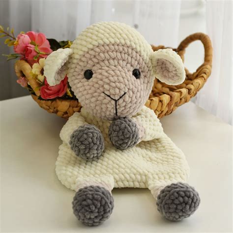 Lamb Lovey Crochet Pattern Sheep Security Blanket Crochet Inspire