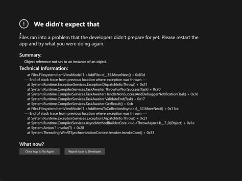 An Error Seems To Happen When I Use My D Drive · Issue 121 · Files
