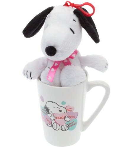 Dandee Peanuts Snoopy Latte Mug With Plush 7 5 In Kroger