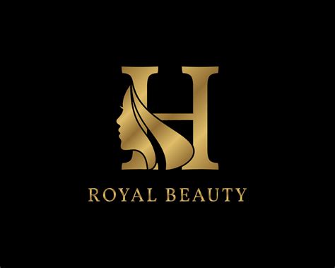 Luxurious Letter H Beauty Face Decoration For Beauty Care Logo Personal Branding Image Make Up