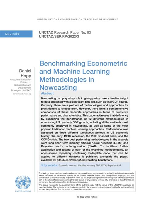 Benchmarking Econometric And Machine Learning Methodologies In