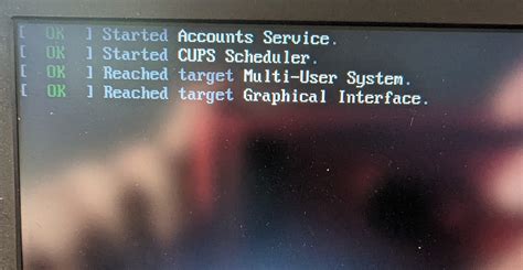 Booted To Ok Target Reached Graphical Interfacethen Nothing